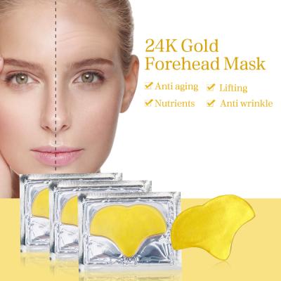 Chine collagène Crystal Beauty Forehead Mask de masque protecteur de soins de la peau de l'or 24k à vendre