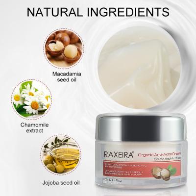 Chine Anti crème organique d'acné pour le visage avec l'huile de graines de jojoba de graine de macadamia à vendre