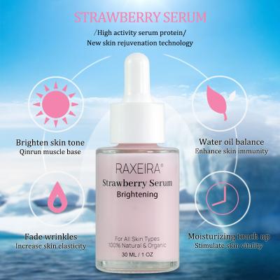 Chine Marque de distributeur éclairant le sérum organique de fraise de soin de visage pour des femmes à vendre