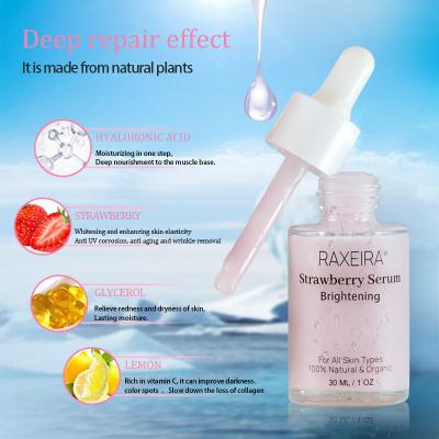 Chine Marque de distributeur éclairant le sérum organique de fraise de soin de visage pour des femmes à vendre
