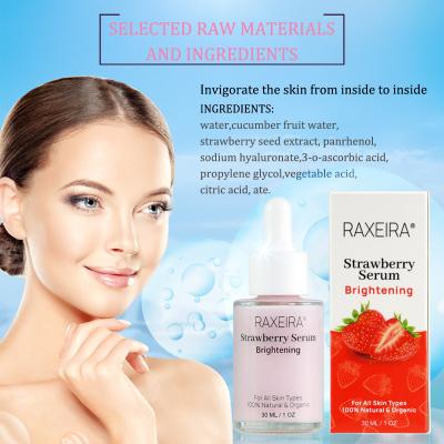 Chine Marque de distributeur éclairant le sérum organique de fraise de soin de visage pour des femmes à vendre