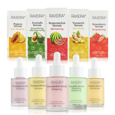 Chine Lait nourrissant anti-vieillissement de fruit de visage d'extrait de pastèque d'avocat de réparation de nuit de sérum organique naturel de fruit de marque de distributeur à vendre