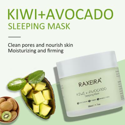 Chine Hydrater la couleur verte de Kiwi Avocado Night Sleep Mask 50ml à vendre