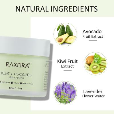 Chine Hydrater la couleur verte de Kiwi Avocado Night Sleep Mask 50ml à vendre