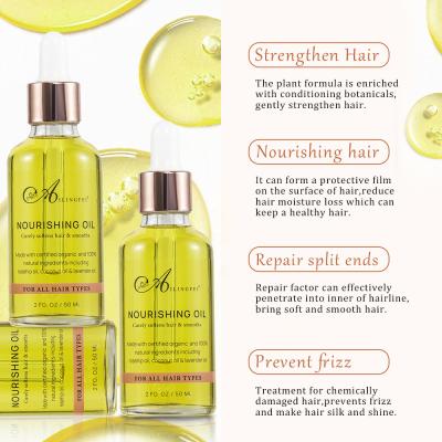 Chine Huile de cheveux nourrissante naturelle de Ginger Root Lavender Massage Moisturizing de graines de ricin de Rosmary de marque de distributeur à vendre