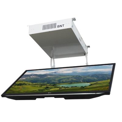 China Factory Direct Supply 55 Inch Motorized Height Adjustable TV Lift Floor Stands Rolling Motorized Ceiling Tv Bracket for sale