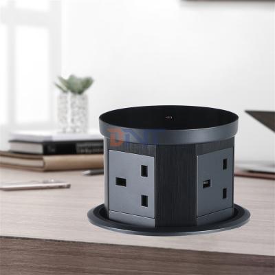 China New 18W Wireless Charging Desktop Socket Pneumatic Lift Four Surface Mount Top UK 16A Rated Current IP44 3 for UK for sale