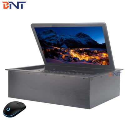 China Conference Table Mount Retractable LCD Monitor Motorized Flip up Tuner/Flip up Lift With Conference System for sale