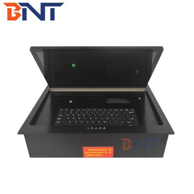 China BNT Displayer 0~120 Degree Angle Lcd Motorized Flip up Device the Top Surface Monitor Lift With Button Used in Video System for sale