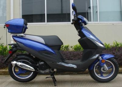 Κίνα Αργιλίου μπλε 50cc μηχανών πλαισίων ενήλικο μηχανικό δίκυκλο μηχανών μηχανικών δίκυκλων 12V 7A με τον προβολέα προς πώληση