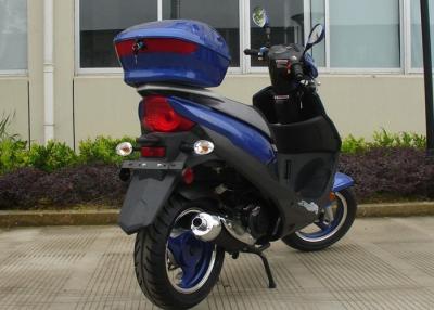 Κίνα Αργιλίου μπλε 50cc μηχανών πλαισίων ενήλικο μηχανικό δίκυκλο μηχανών μηχανικών δίκυκλων 12V 7A με τον προβολέα προς πώληση
