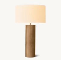 Quality 60W E26 Industrial Bedside Table Lamps With Handcrafted Solid Brass Base for sale