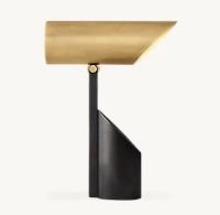 Quality 150 Degree Swivels Up Solid Brass Tubing Bedside Table Lamps For Living Room for sale