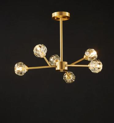 Cina Candelabro a sfera di cristallo rotondo personalizzato per montaggio al soffitto interno in vendita