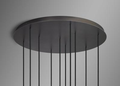 China RAMEAU Modern 10-Light Circular Chandelier with Adjustable Height and Warm White Light for sale