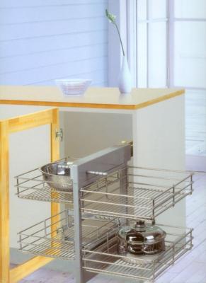 Chine acier inoxydable de panier magique d'entreposage en buffet 760-960 * 520mm à vendre