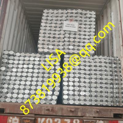 China Hongxin Q235 Hot Dip Galvanized 3mm Rectangular Tube 10FT Steel Crossarm for sale