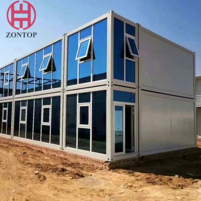 China Zontop Modern Flat Pack Portable Living 40ft Luxury China Prefab Homes 3 Bedroom  Prefab Home for sale