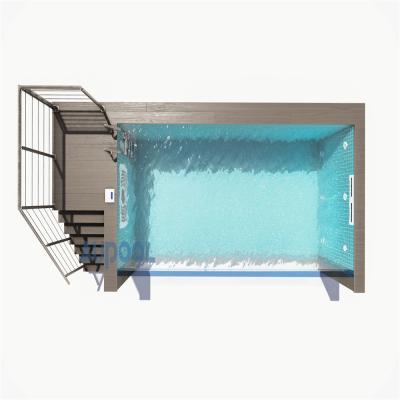 Cina AUPOOL Serie 2000L Allenatore standard controcorrente piscina trasparente laterale lunga in vendita