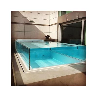 Cina 100 mm trasparente vetro acrilico pannello piscina foglio acrilico fuso stile ovale in vendita