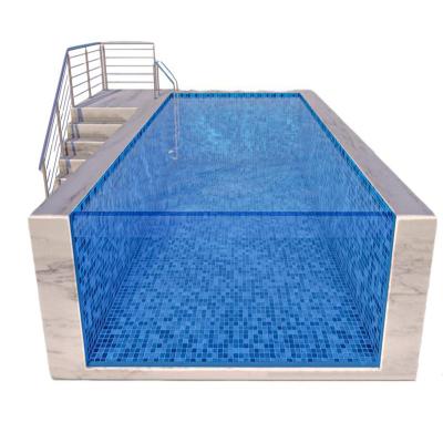 Cina Piscina trasparente infinita fatta di materiale lucito puro al 100% per alberghi scuole e palestre in vendita