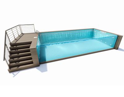 Cina Piscina prefabbricata in acrilico trasparente per esterni con spessore del pannello personalizzato in vendita