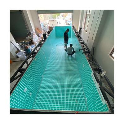 Cina Piscina esterna su misura con foglio acrilico e illuminazione subacquea in contenitore da 20 piedi in vendita