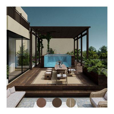 Cina Custom Outdoor Living Solution Villa in legno prefabbricata con piscina acrilica in India in vendita