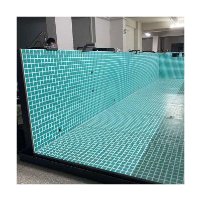 Cina Servizio di taglio Piscina acrilica di lucite prefabbricata per cortile AUPOOL Outlet in vendita