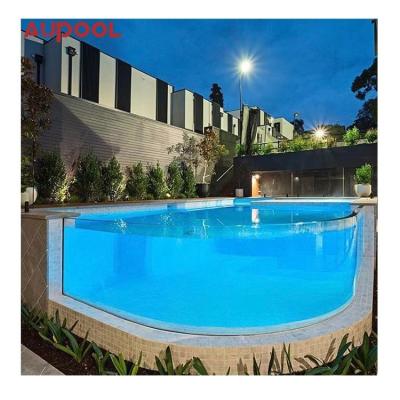 Cina Moderno contenitore prefabbricato per piscine con materiale trasparente in vendita