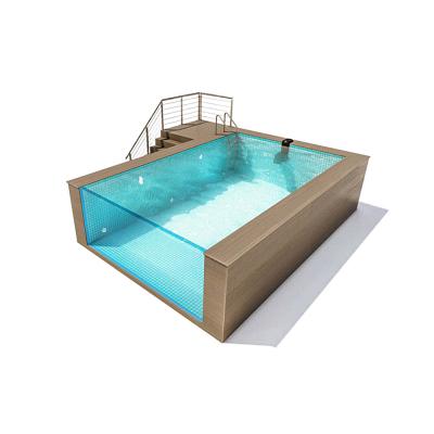 Cina Trasmissione di luce elevata Living portatile modulare Container di trasporto piscina per giardino in vendita