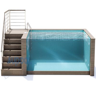 Cina Piscina prefabbricata di lusso con design moderno e materiale acrilico lucito in vendita