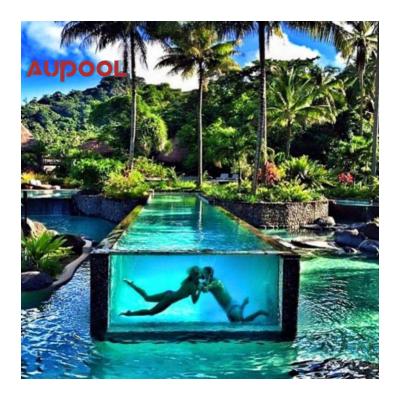 中国 AUPOOL PMMA アクリルプール用 透明プラキシガラス板 販売のため
