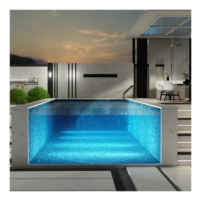 Cina Fliter Pump Accessories Hotel Above Ground Prefab Infinite Acrylic Pane Piscina in vendita