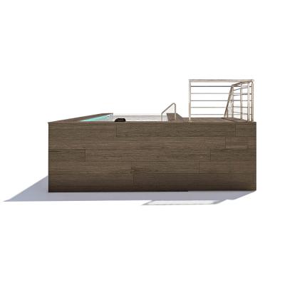 Cina Finestra di piscina trasparente a terra Piscina di plastica a terra per il design personalizzato della piscina nel cortile in vendita