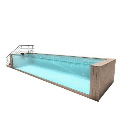 Cina Piscina portatile in acciaio inossidabile con alta trasmissione della luce e sistema di getto d'acqua senza fine in vendita
