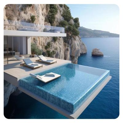 Cina Domanda del cliente Piscina a terra personalizzata con fibra di vetro Acrilico di plastica in vendita