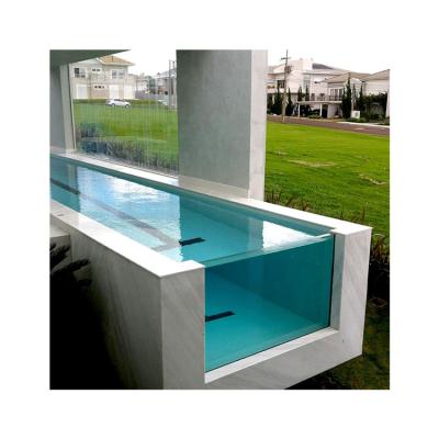 Cina Materiale lucito foglio acrilico a finestra piscina per cortile sopra terra in vendita
