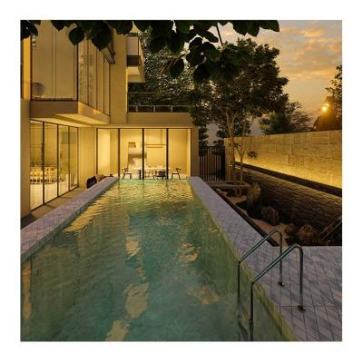 Cina Spessore del pannello acrilico personalizzato Colore caffè Fibra di vetro Cortile Sky Lap Pool Design in vendita