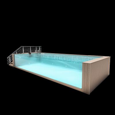 Cina Piscine a terra per famiglie con capacità idrica di 10 m3 e progettazione di sicurezza in vendita