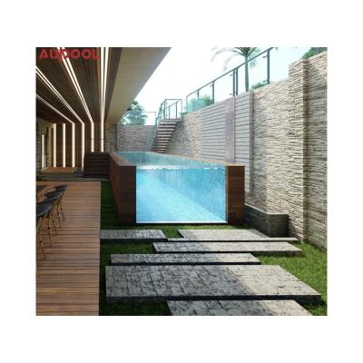 Cina Piscina esterna in fibra di vetro con montaggio rapido e spessore di finestra acrilica di 100 mm in vendita