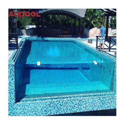 Cina Piscina acrilica trasparente senza filtro montata a parete in vendita