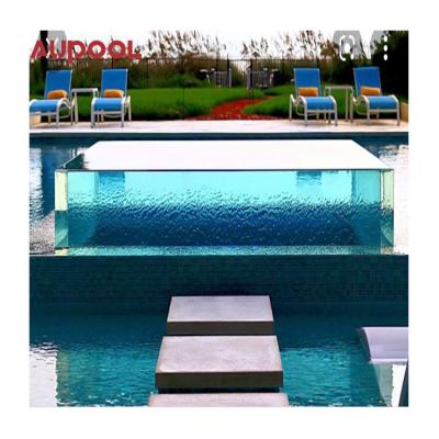 Cina Parete acrilica trasparente per piscina acquario Paesaggio giardino personalizzato spessore 100 mm in vendita