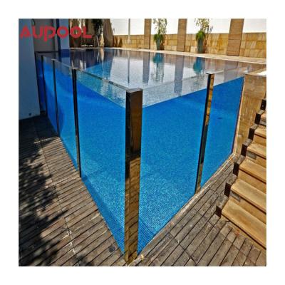 Cina 60 mm 80 mm piscina acrilica chiara con parete acrilica piscina con acqua cristallina in vendita
