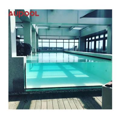 Cina Piscina all'aperto con parete e lenzuola acriliche trasparenti in vendita