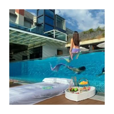 Cina Piscina di plastica trasparente Piscina di vetro acrilica spessa Piscina con pompa d'aria in vendita