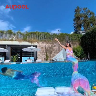 Cina Parete della piscina trasparente da 100 mm, fondo e bordo per piscina da Aupool in vendita