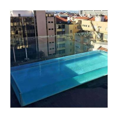 Cina Piscina esterna con 4 lati trasparenti e materiale acrilico in vendita