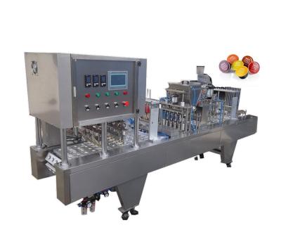 중국 Manufacturing Plant Popcorn Cup Filling and Sealing Machine with 2-10 Filling Heads 판매용
