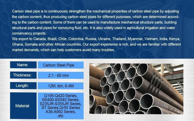 ASTM A53 A106 Grade B Black Iron Pipe SSAW Sawl API 5L Spiral Welded ERW Carbon Steel Pipe